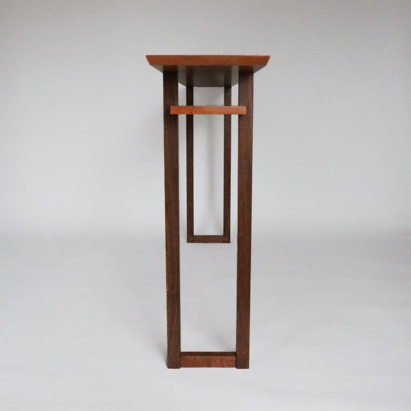 Handmade Long Narrow Console Table – Slim Hallway Table – Mokuzai Furniture