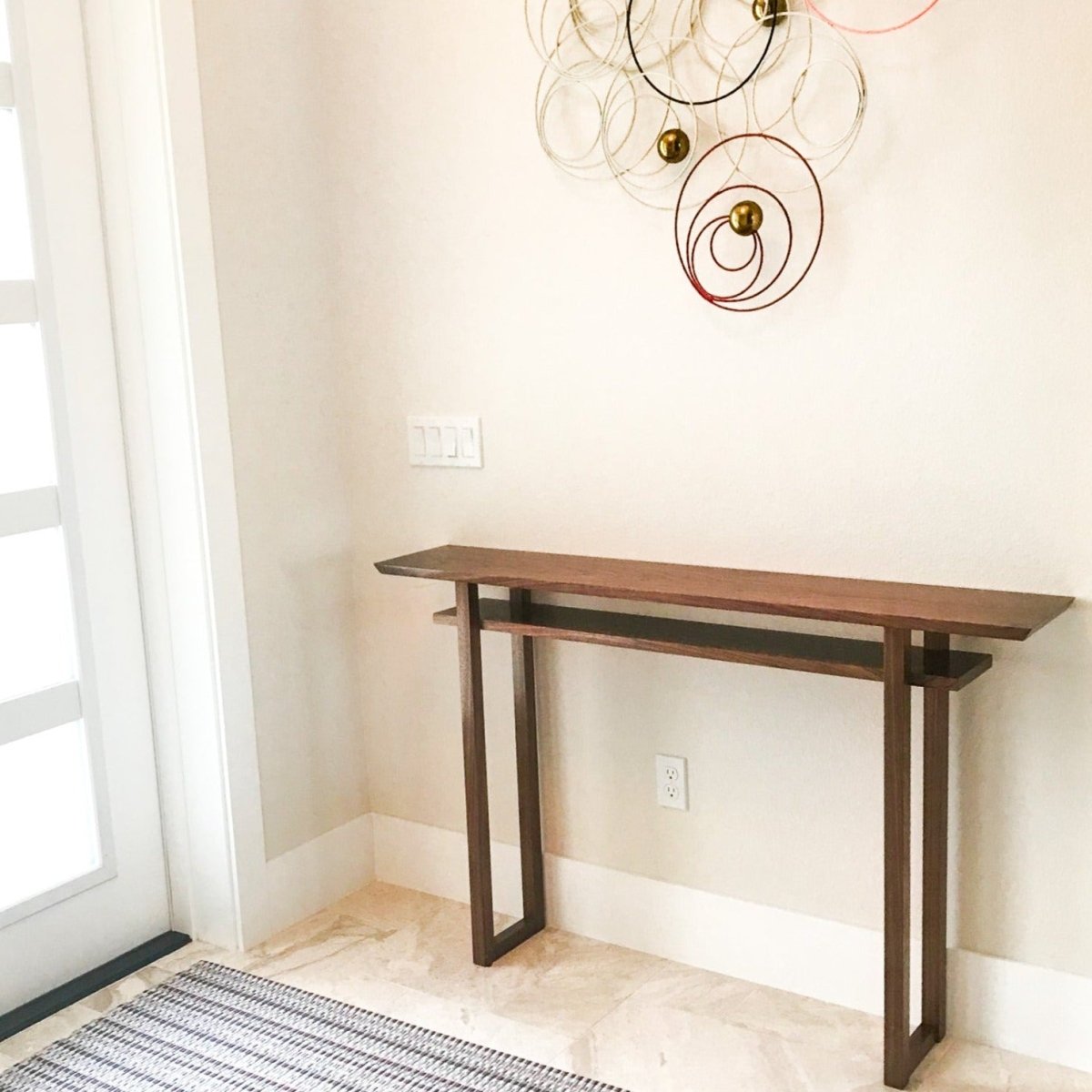 Narrow Entryway Table | Modern Classic Console Table – Mokuzai Furniture