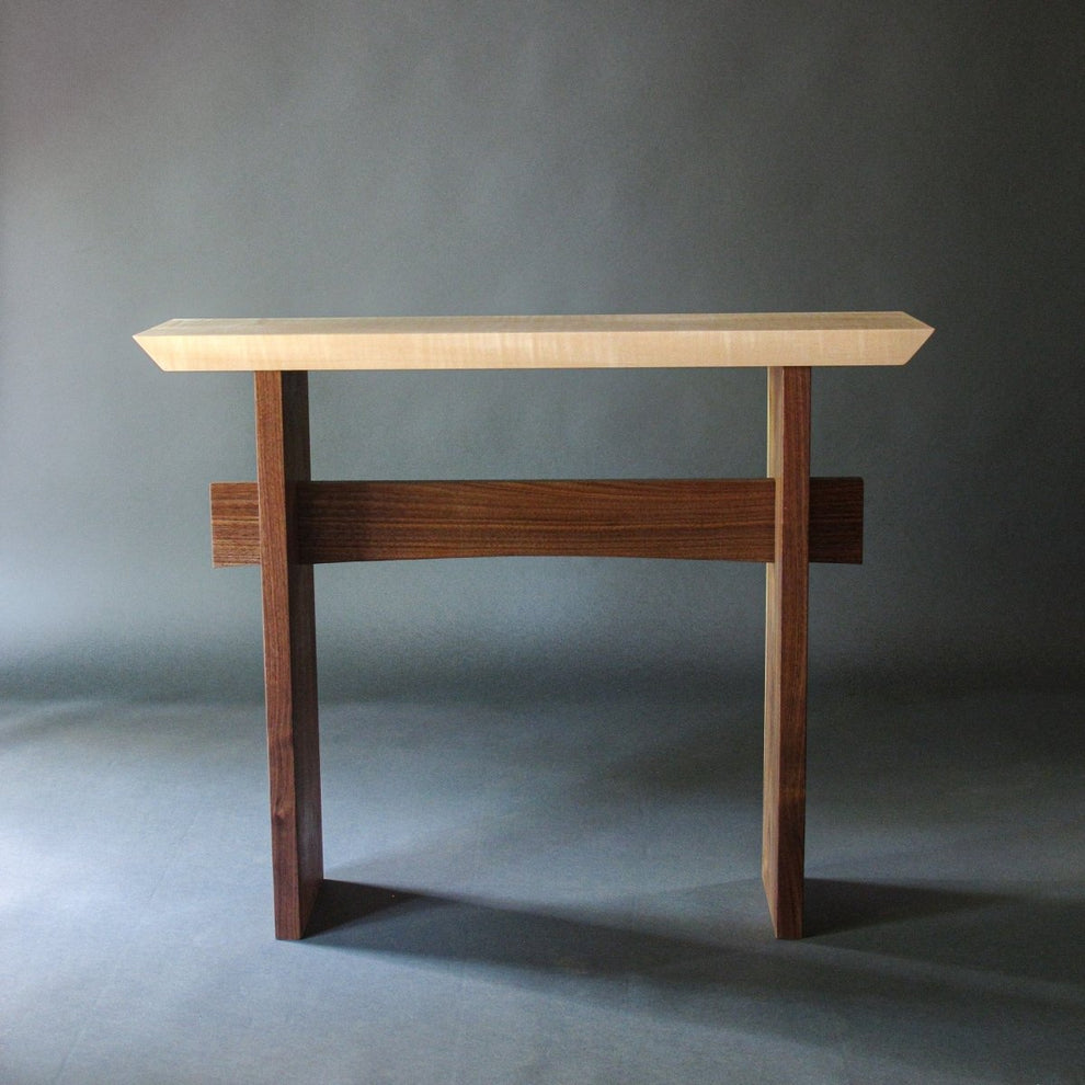 Hall Table: custom modern wood console for hallways – Mokuzai Furniture
